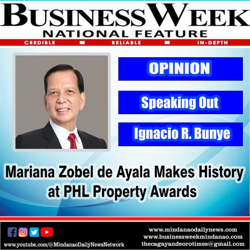 Mariana Zobel de Ayala Makes History at PHL Property Awards - Business Week National