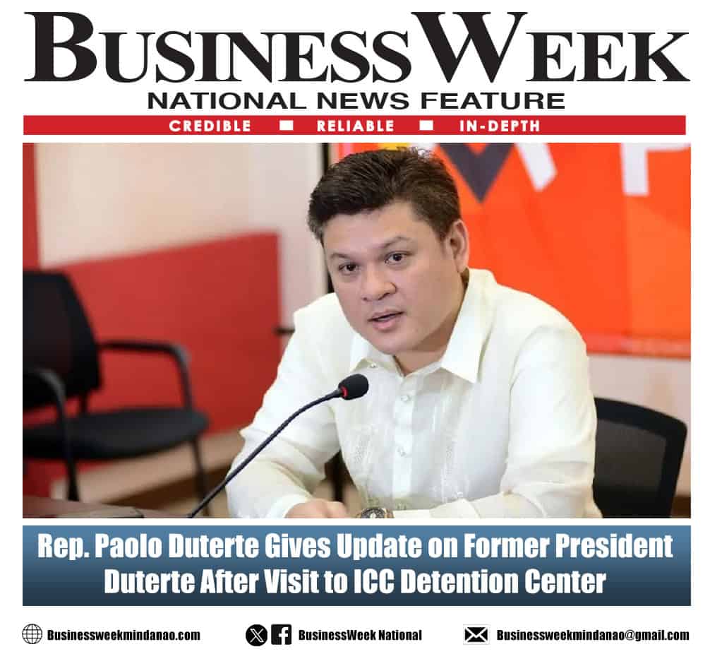 Rep. Paolo Duterte Gives Update on Former President Duterte After Visit ...